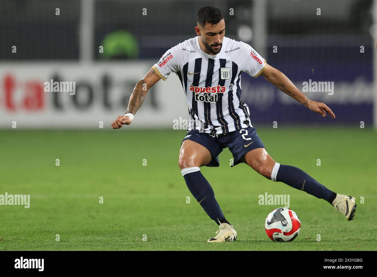 Lima, Peru. 19th Apr, 2024. Juan Pablo Freytes of Alianza Lima during ...
