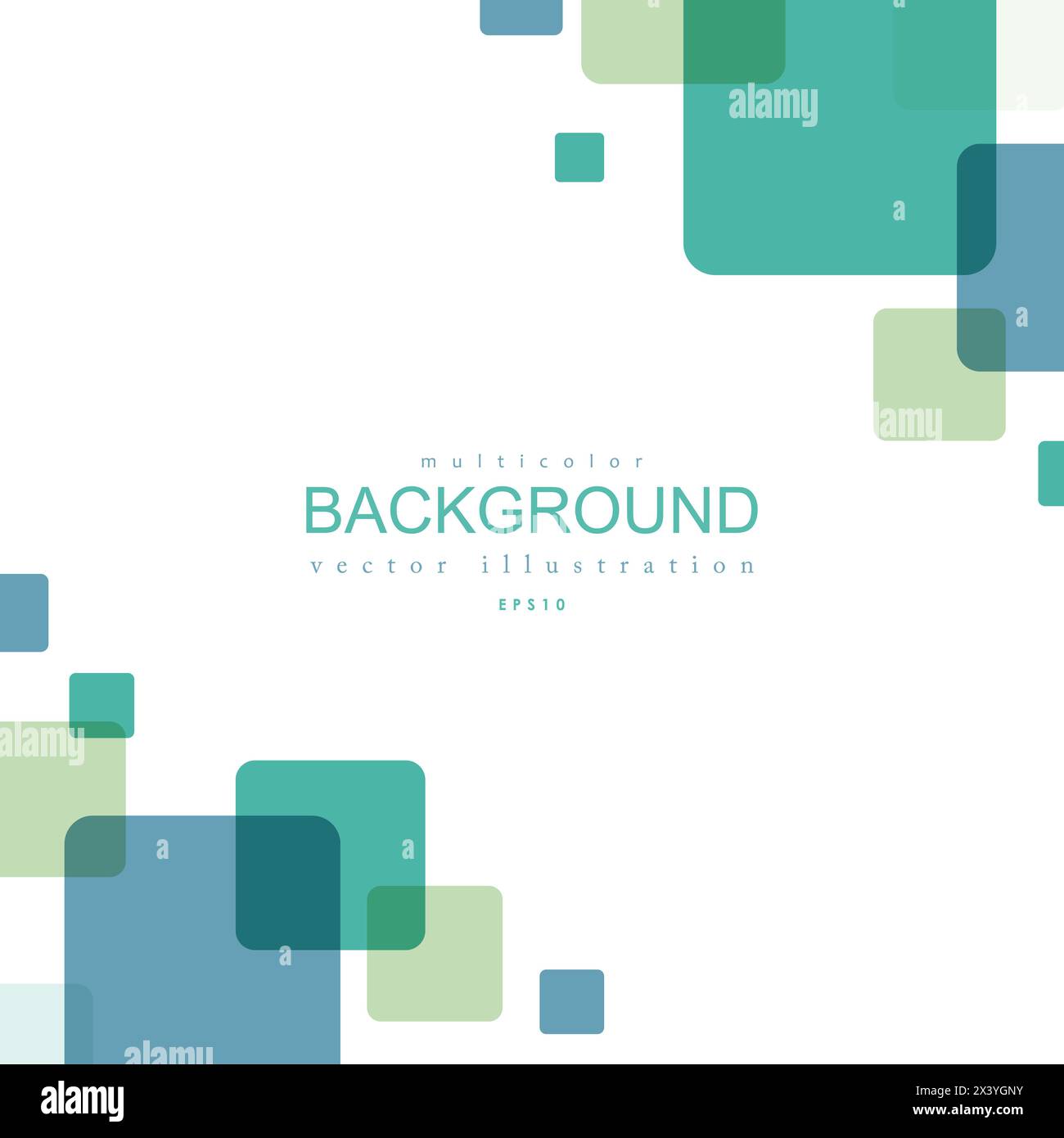 Abstract green and blue squares. Vector background Stock Vector Image ...