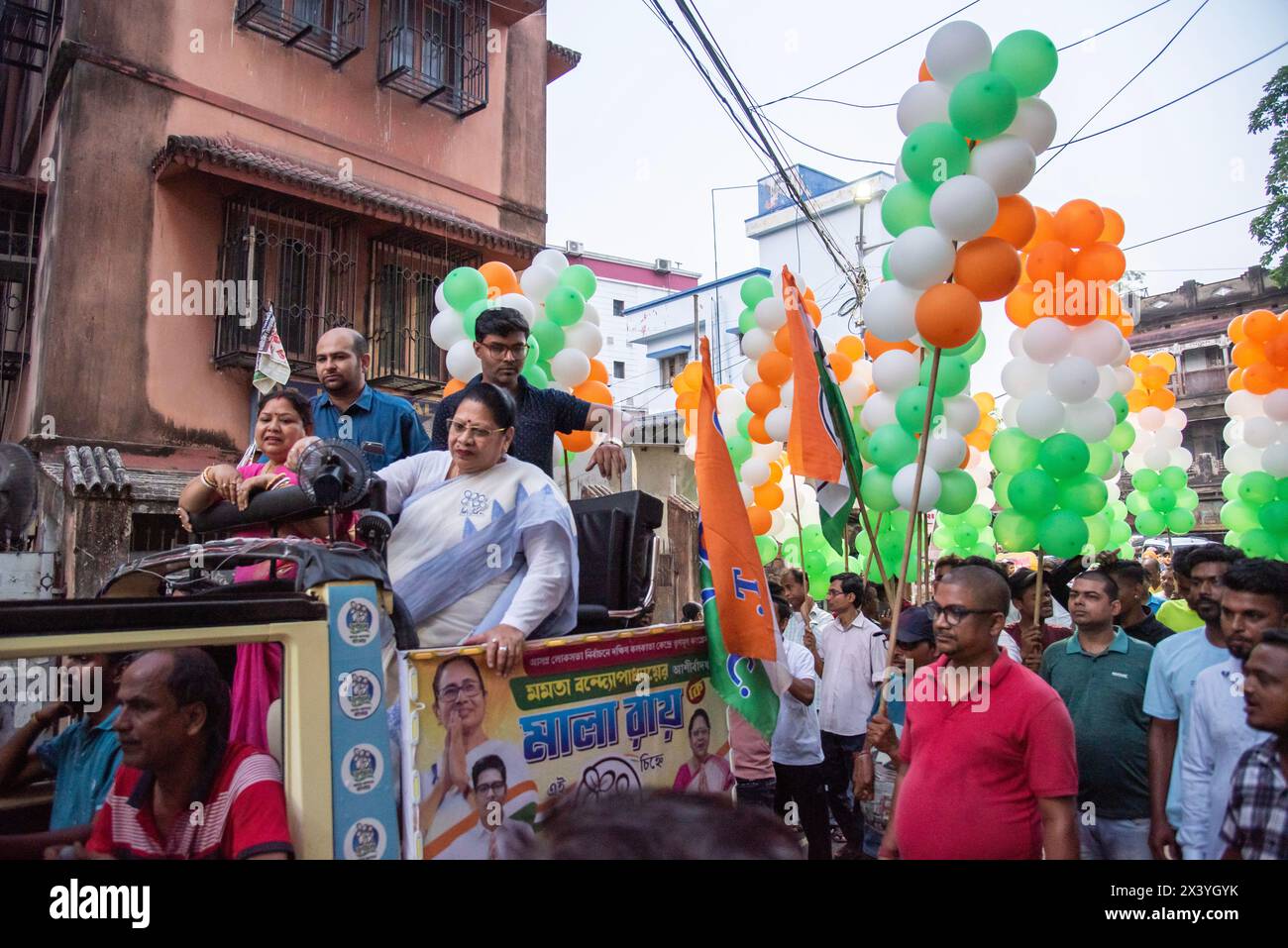 April 28, 2024, Kolkata, India: Ms. Mala Roy, an All India Trinamool ...