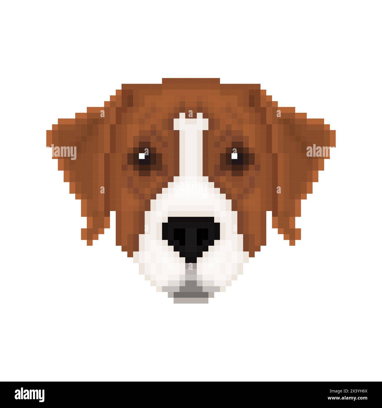 Illustration pixel art design dog hi-res stock photography and images ...