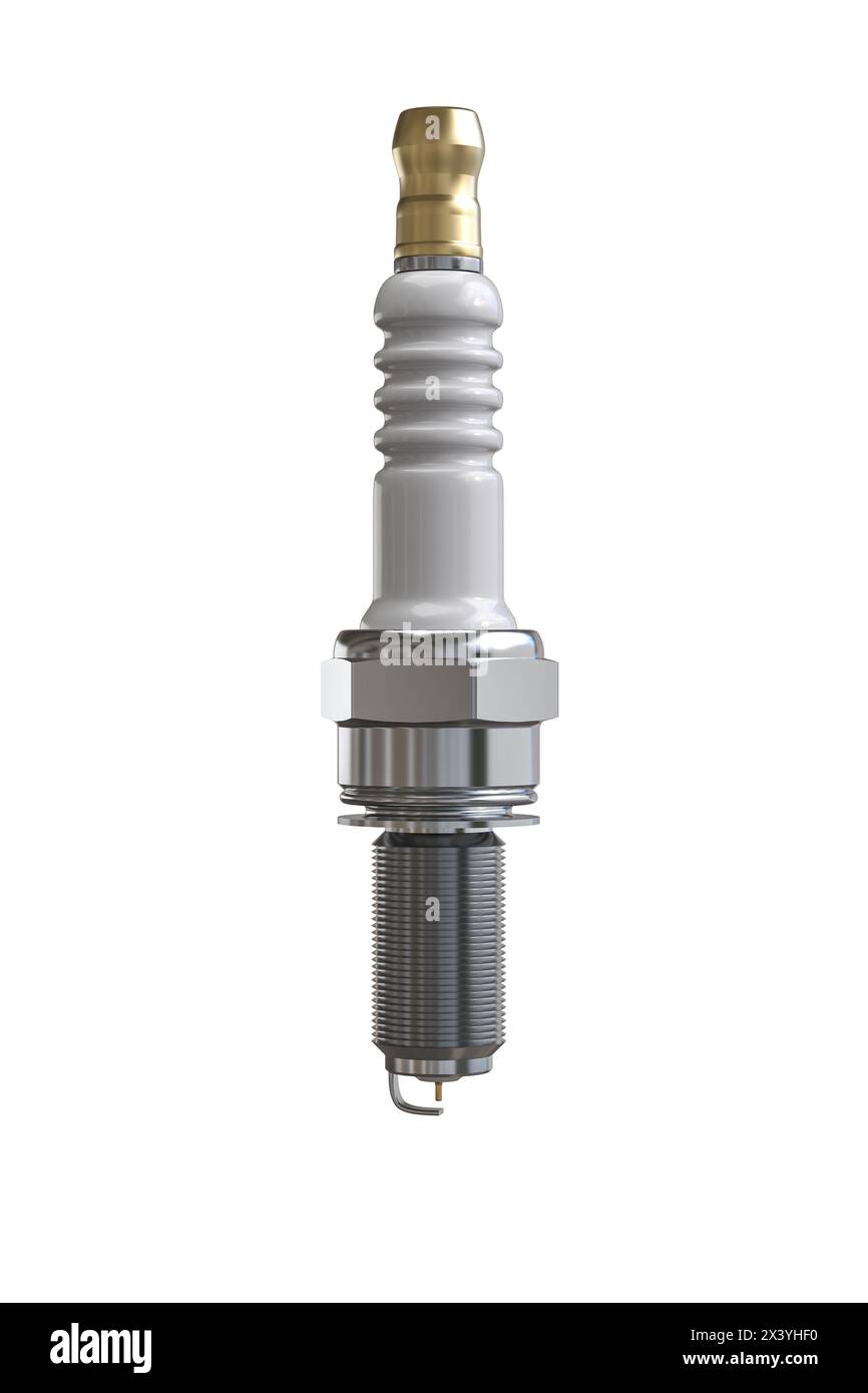3d rendered of spark plug isolated on a white background Stock Photo ...