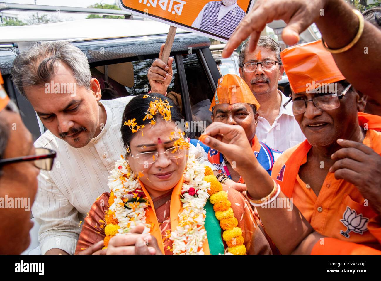April 28, 2024, Kolkata, India: Bharatiya Janata Party (BJP) candidate ...