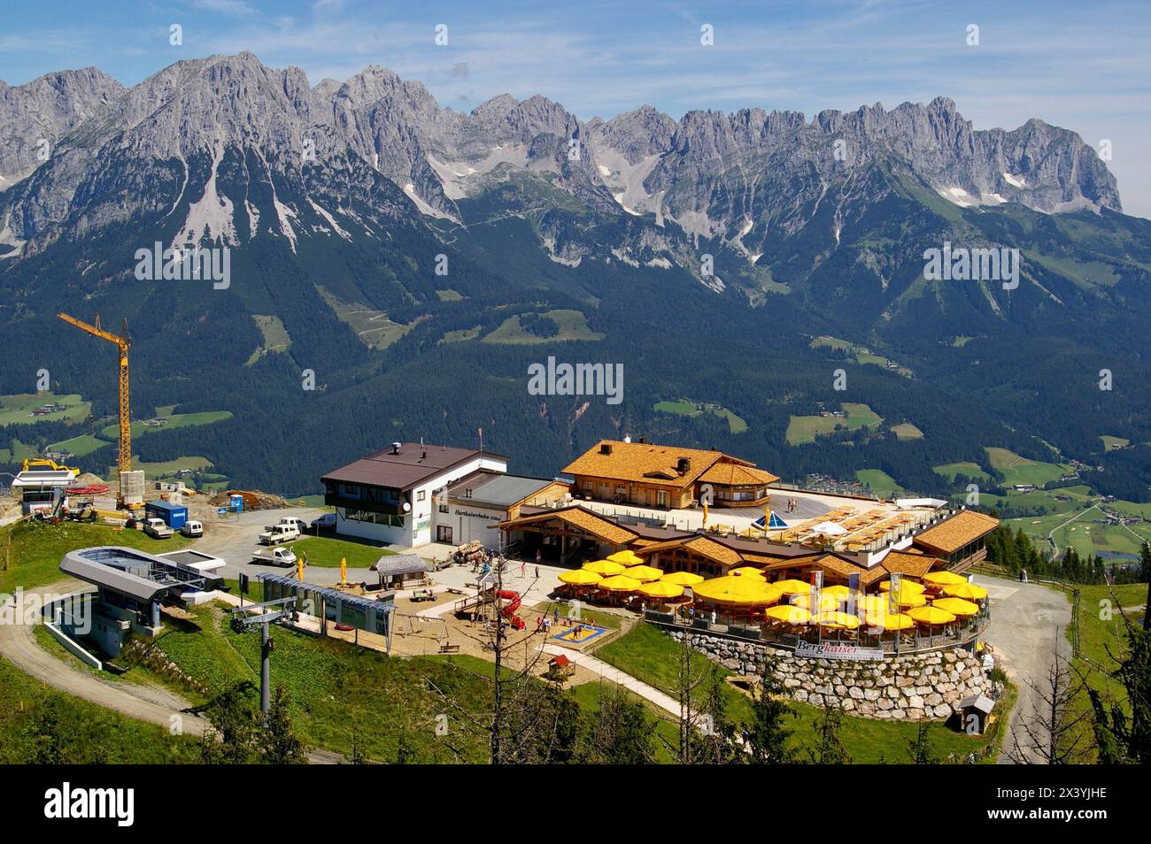 The Bergkaiser Panoramarestaurant Restaurant with Wilder Kaiser ...