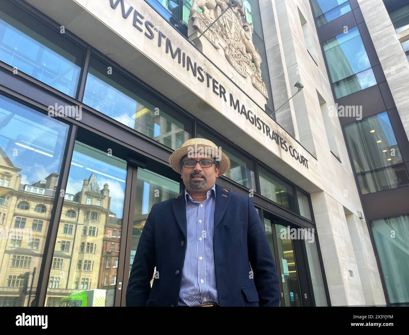Rasike Attanayake outside London's Westminster Magistrates' Court ...