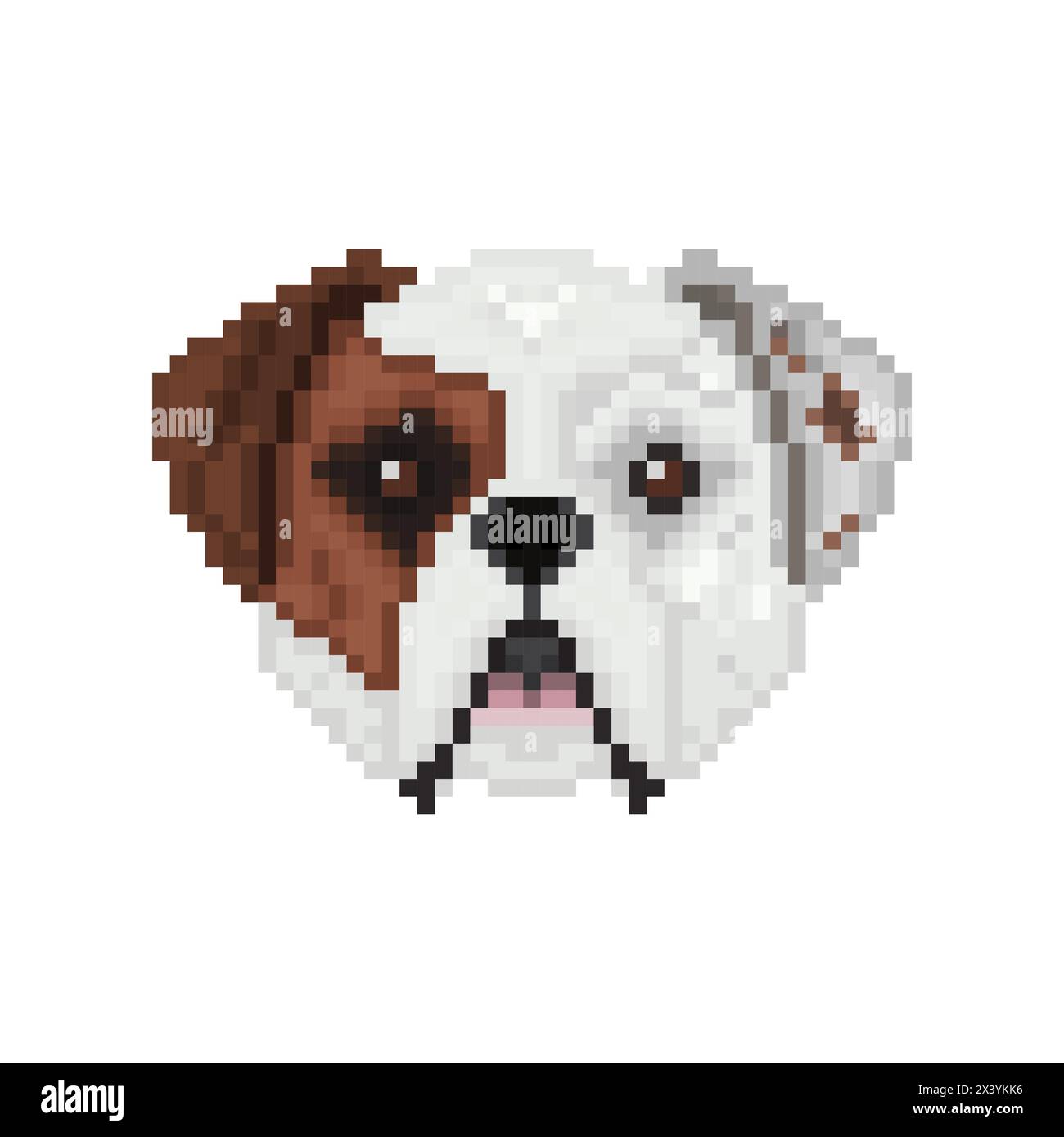Illustration pixel art design dog hi-res stock photography and images ...