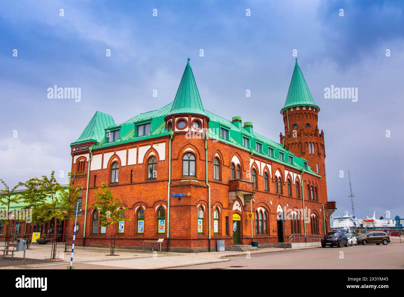 Europe, Scandinavia, Sweden.. Scania. Trelleborg. The central station ...