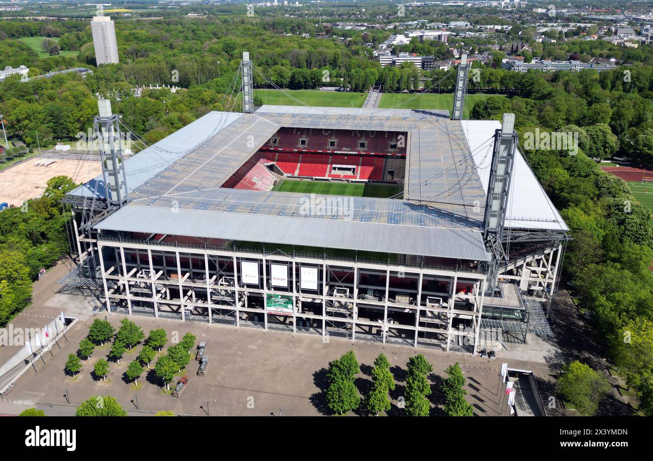 Cologne, Germany. 29th Apr, 2024. The RheinEnergie Stadium in Cologne ...