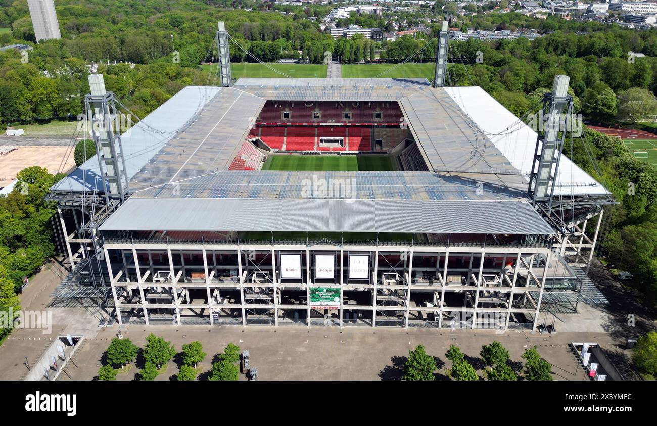 Cologne, Germany. 29th Apr, 2024. The RheinEnergie Stadium in Cologne ...