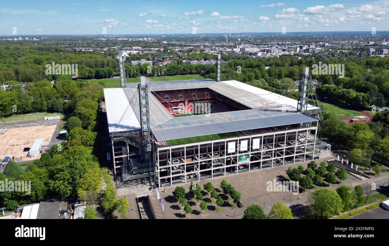 Cologne, Germany. 29th Apr, 2024. The RheinEnergie Stadium in Cologne ...