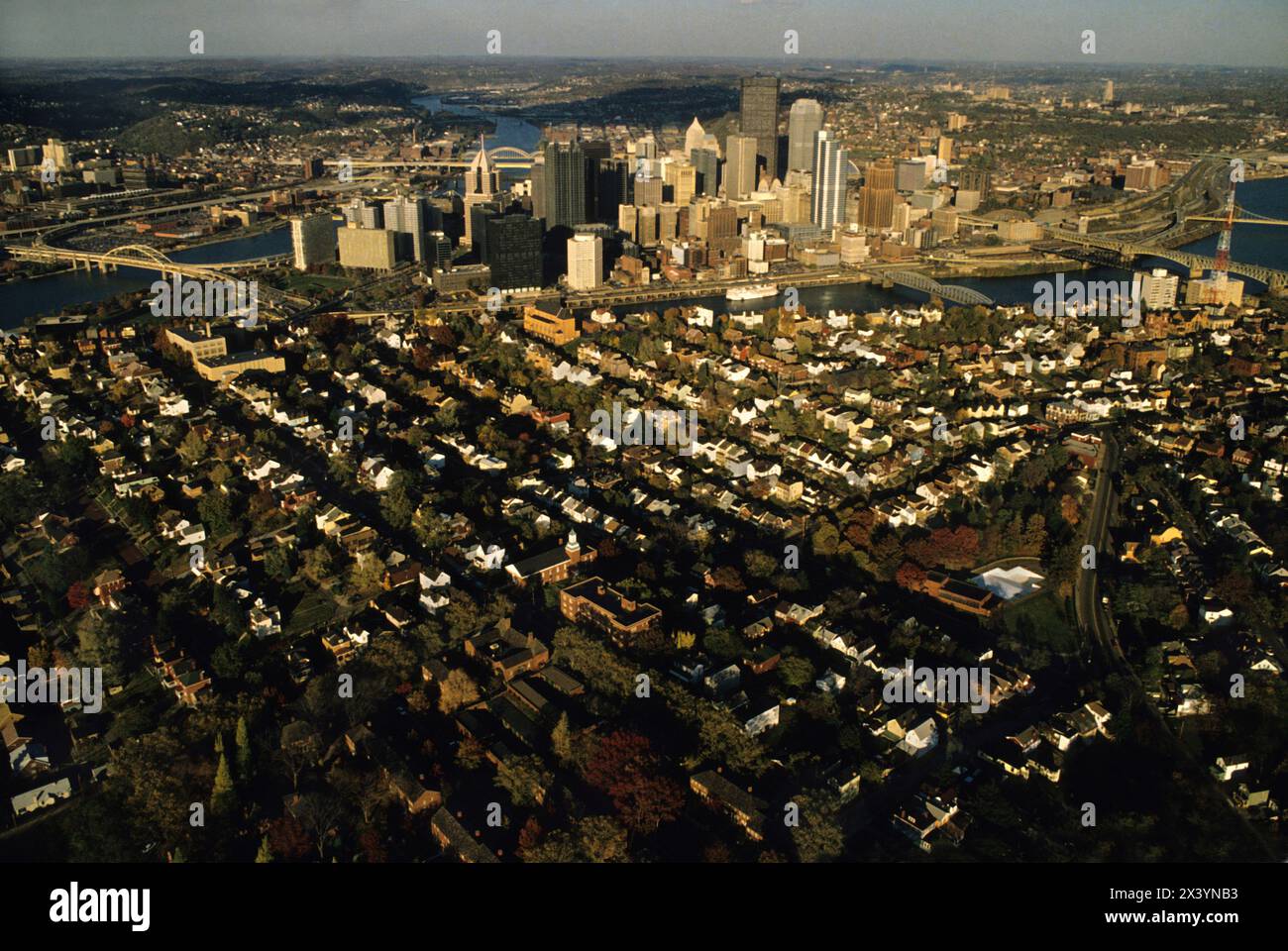 Aerial view of Pittsburgh, Pennsylvania Stock Photo - Alamy