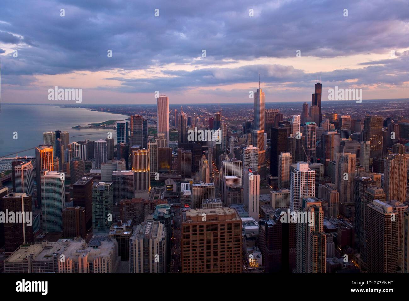 Chicago IL. skyline, May 2009. The skyline has a major addition this ...