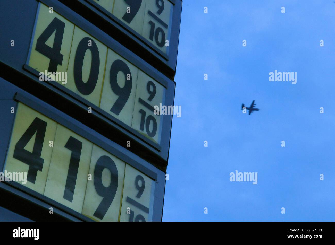 High Gas Prices and The Economy Stock Photo - Alamy