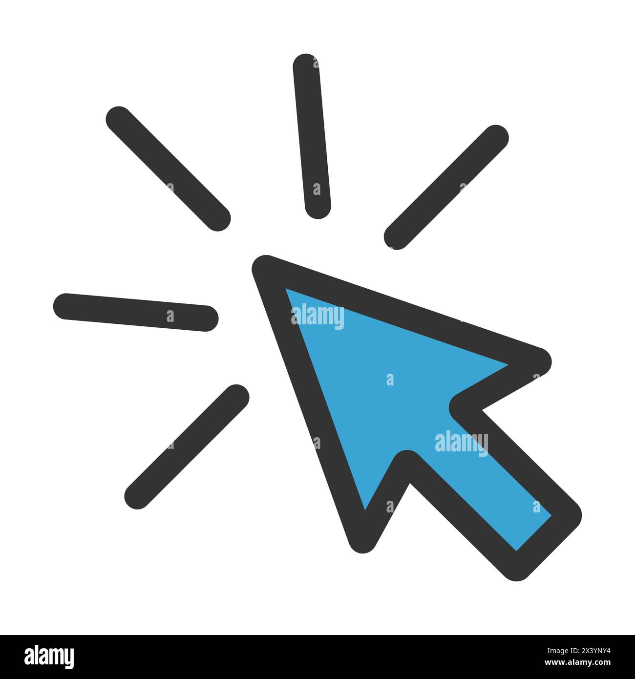 Click Icon Arrow Mouse Web Button Cursor Digital Design Vector Illustration Stock Vector Image