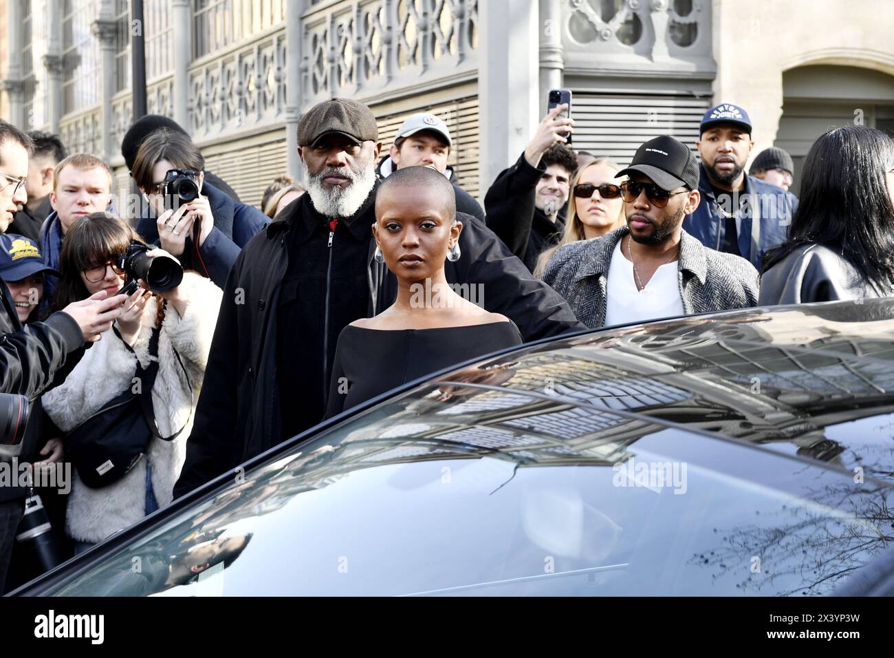 Kelela - Street style outside Courrèges - Paris Fashion Week - Carreau ...