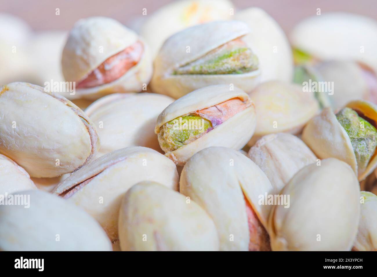 pile of pistachios with shells, a fresh, delicious snack Stock Photo ...