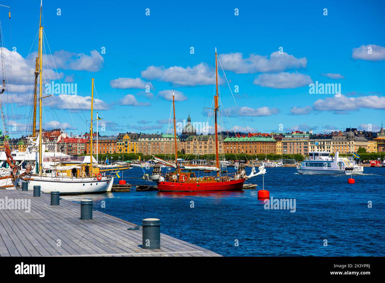 Stockholm boat pier skeppsholmen hi-res stock photography and images ...