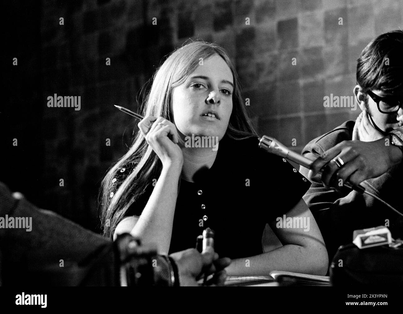 Kathy Bozell, 19, left, daughter of Patricia Buckley Bozell, sister of ...