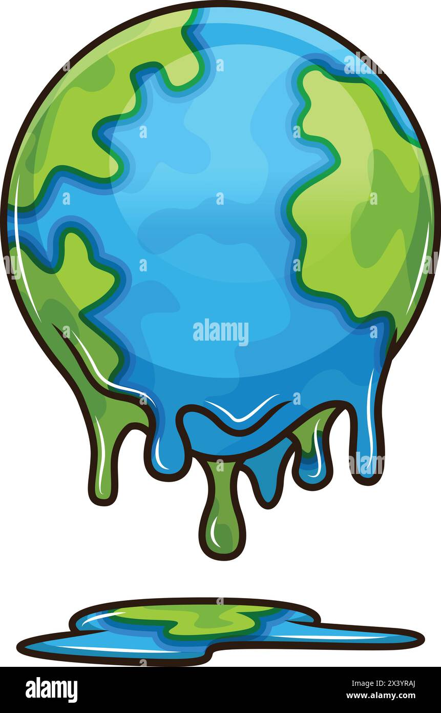 Planet earth heat overheating Stock Vector Images - Alamy