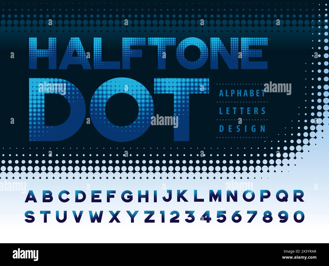 Dotted font hi-res stock photography and images - Alamy