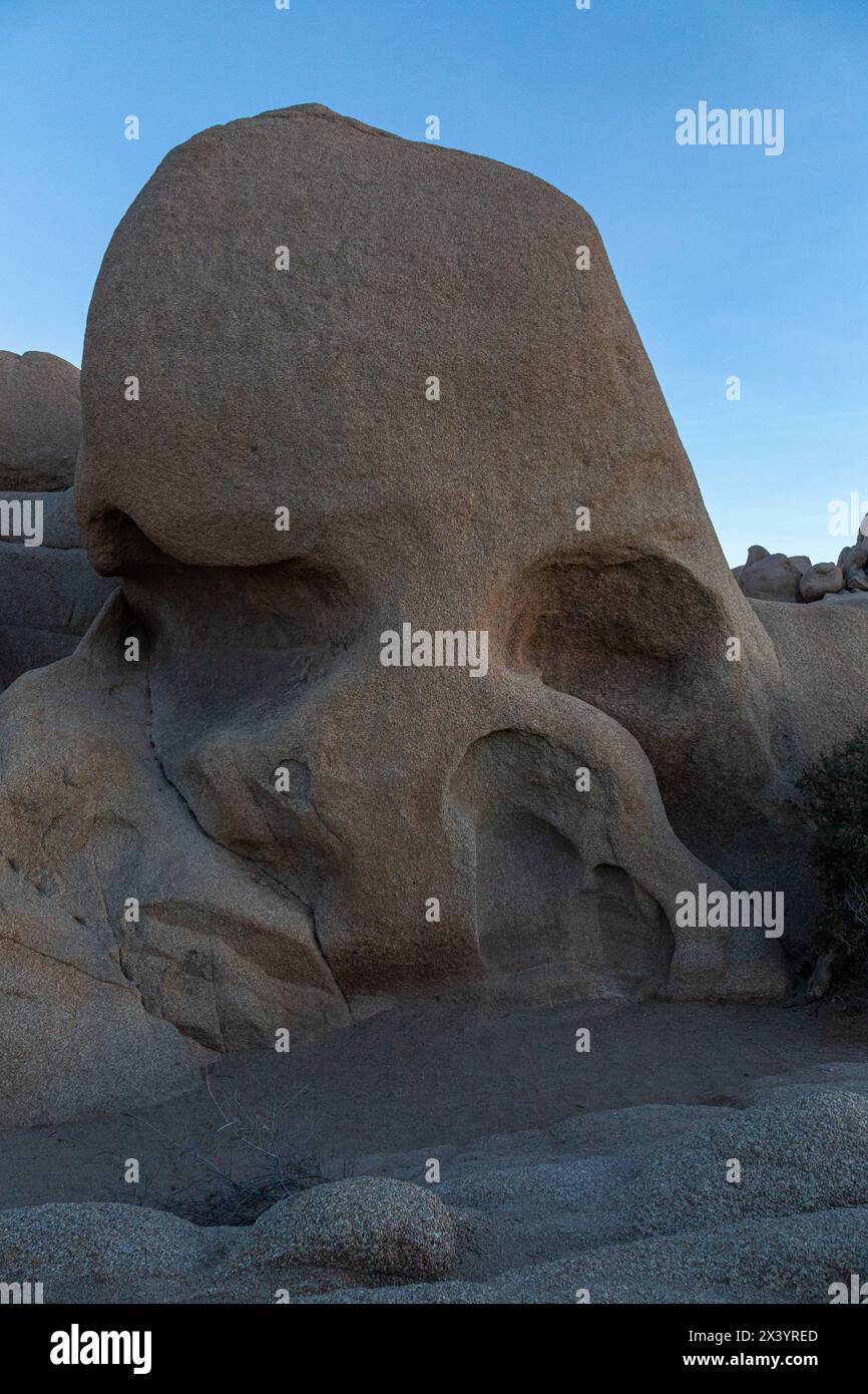 Skull rock formation at Joshua Tree Stock Photo - Alamy
