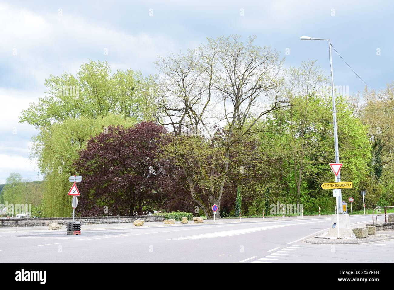 crossroads at the border Stock Photo - Alamy