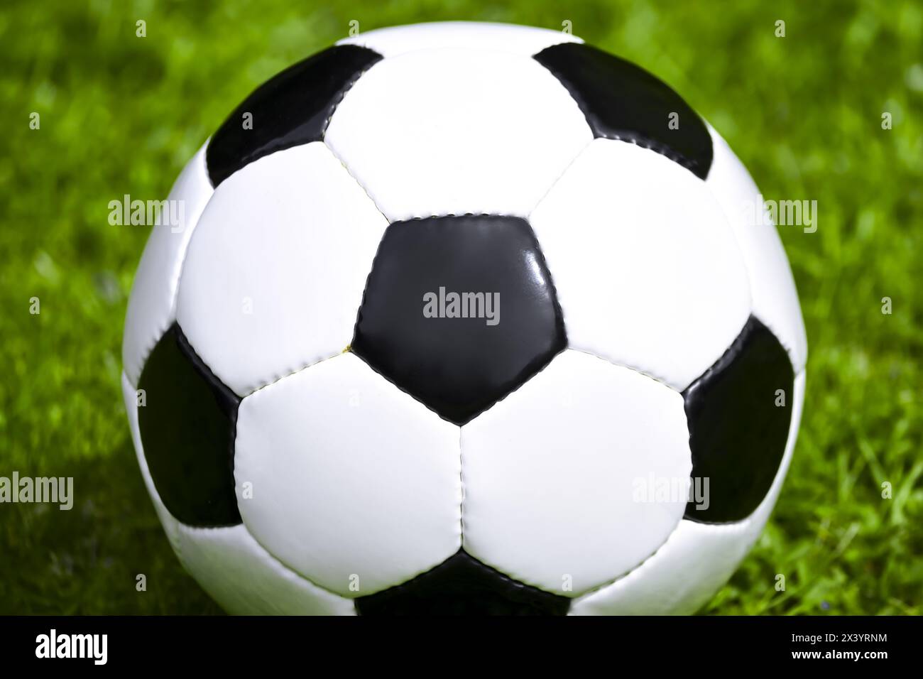 Black and white football ball hi-res stock photography and images - Alamy