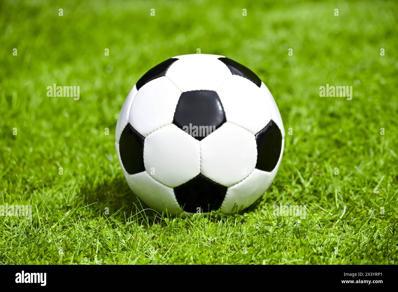 Black and white football ball hi-res stock photography and images - Alamy