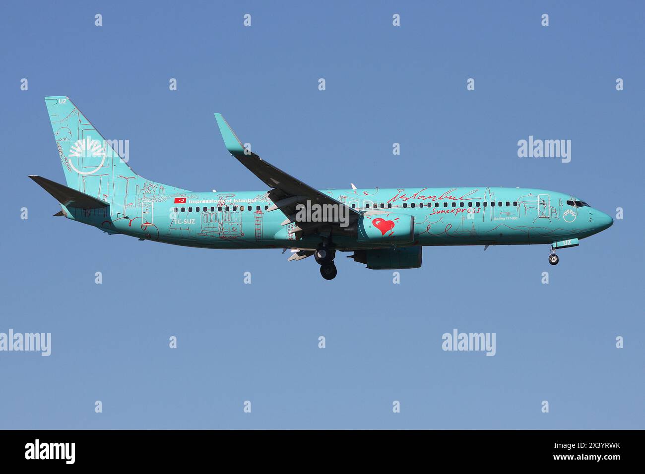 Turkish SunExpress Boeing 737-800 with registration TC-SUZ in special ...