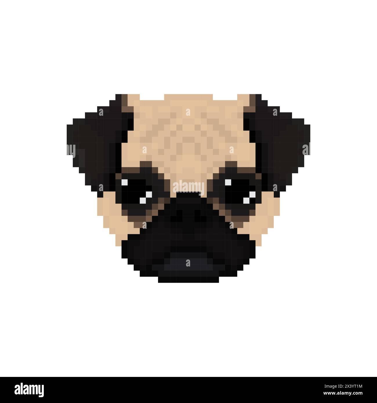 Illustration pixel art design dog hi-res stock photography and images ...