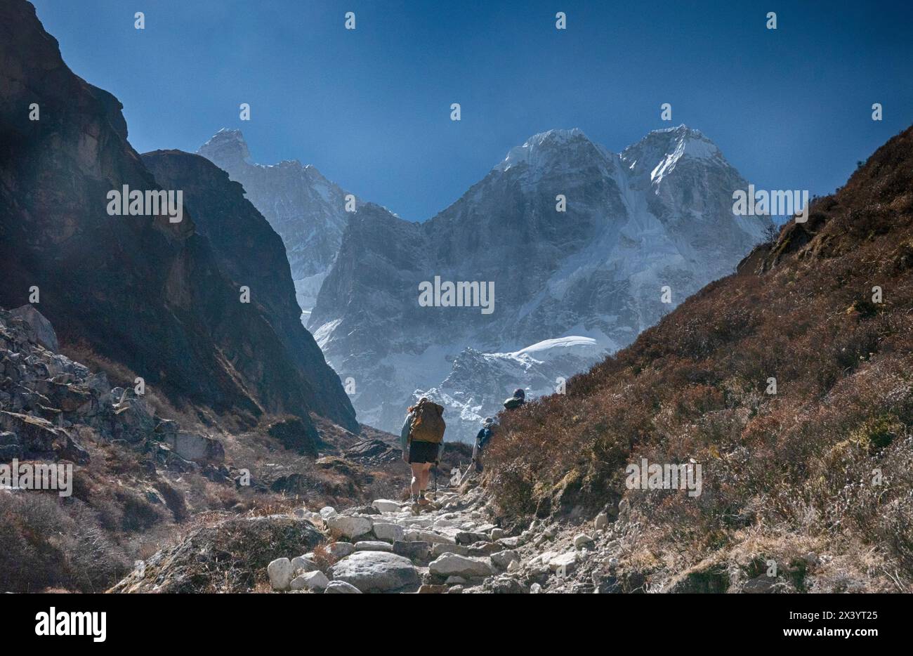 Amazing view of Jannu (khumbhakarna), Pholesobi Thongje, and Ghabur ...