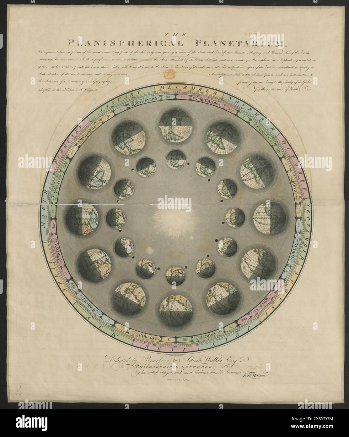 "The Planispherical Planetarium, or Representation in plans of the most ...