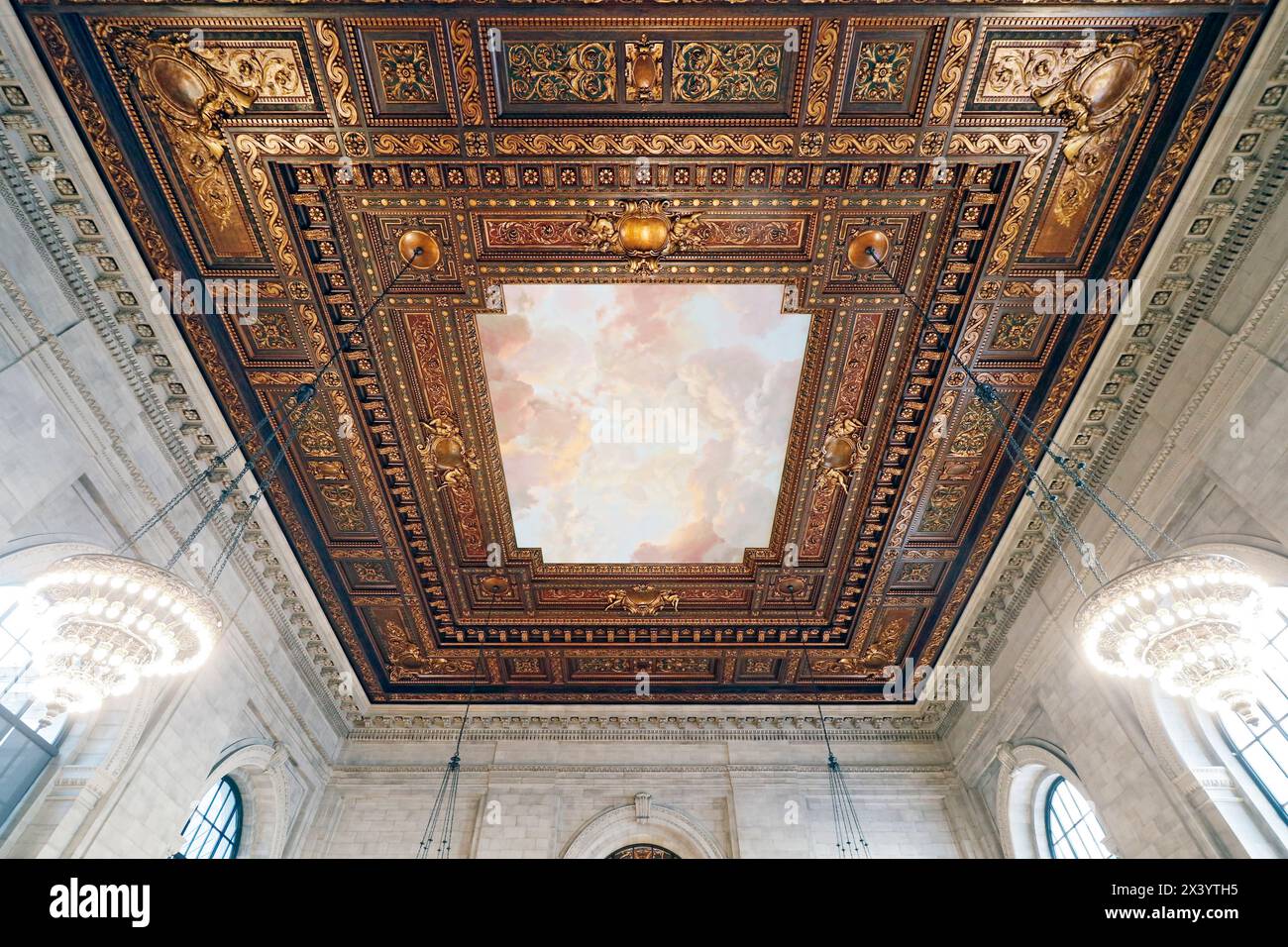 USA. New York City. Manhattan. The New York Public Library. The ...