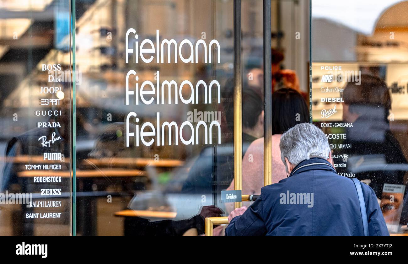 Hamburg, Germany. 29th Apr, 2024. The lettering "fielmann" stands at ...