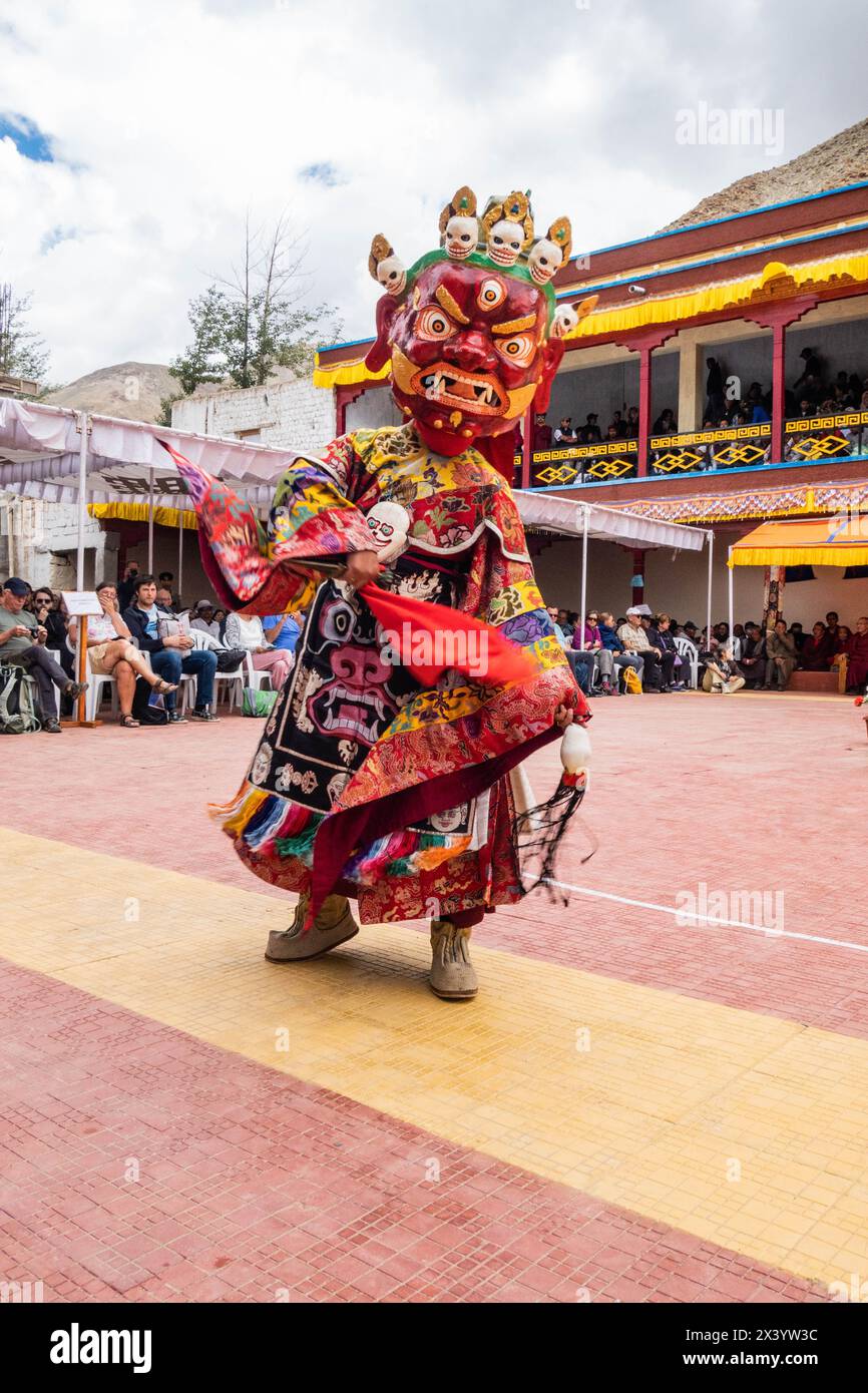 Masked monks and Tibetan drums at the Takthok Tsechu festival, Sakti ...