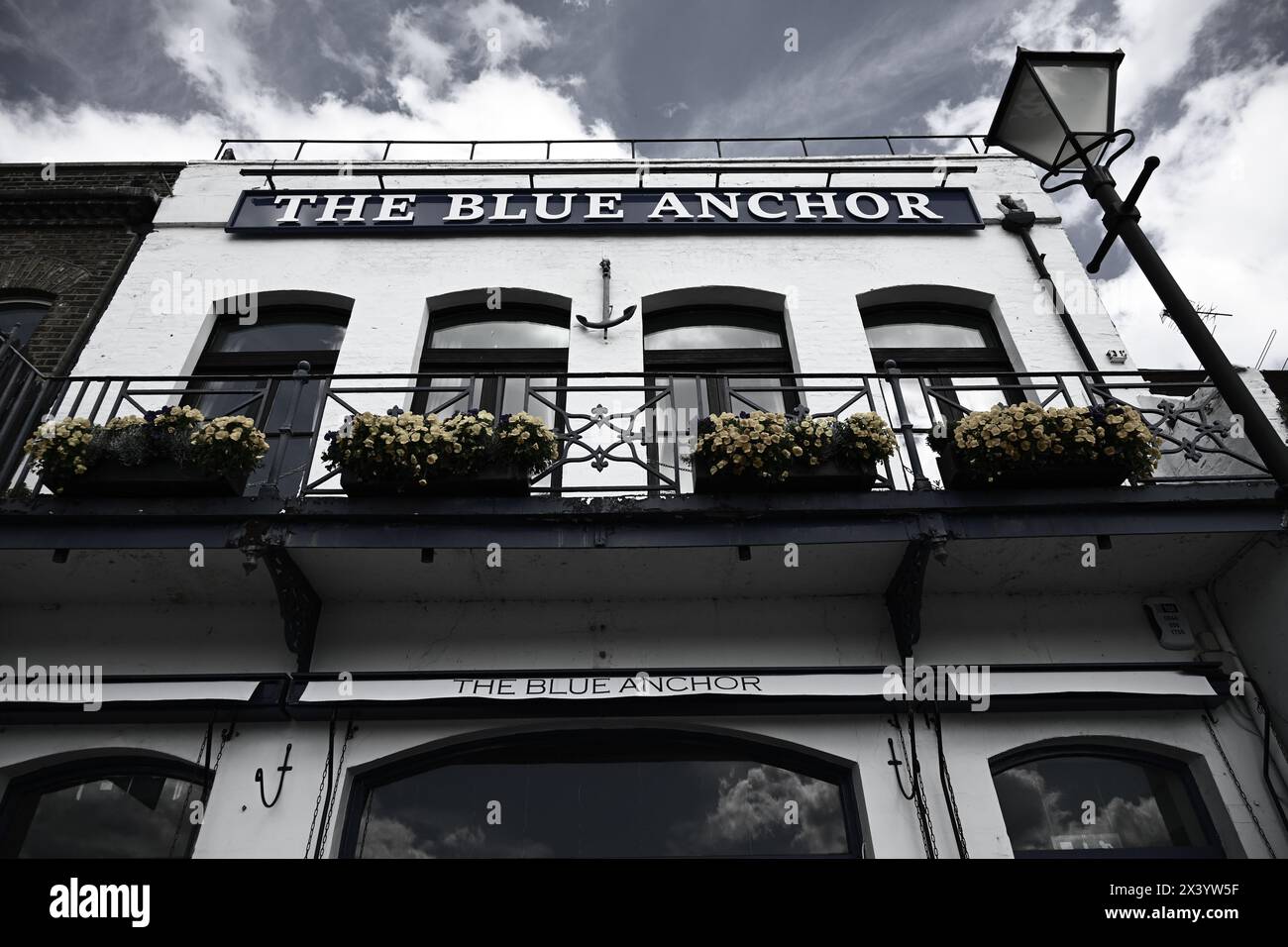 Blue Anchor Pub Stock Photo - Alamy