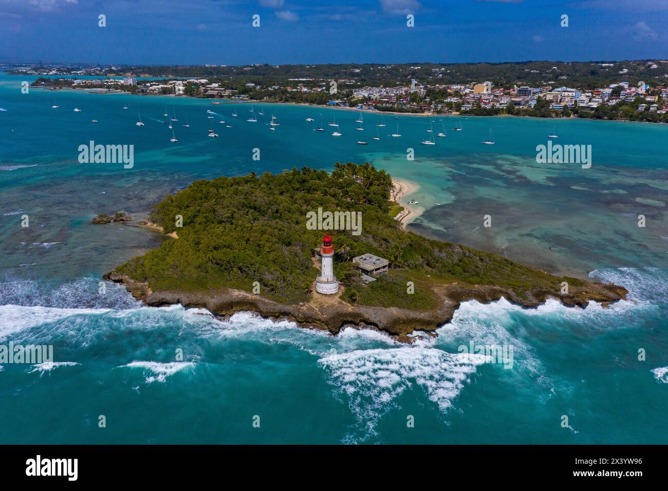 Guadeloupe island gosier island aerial hi-res stock photography and ...