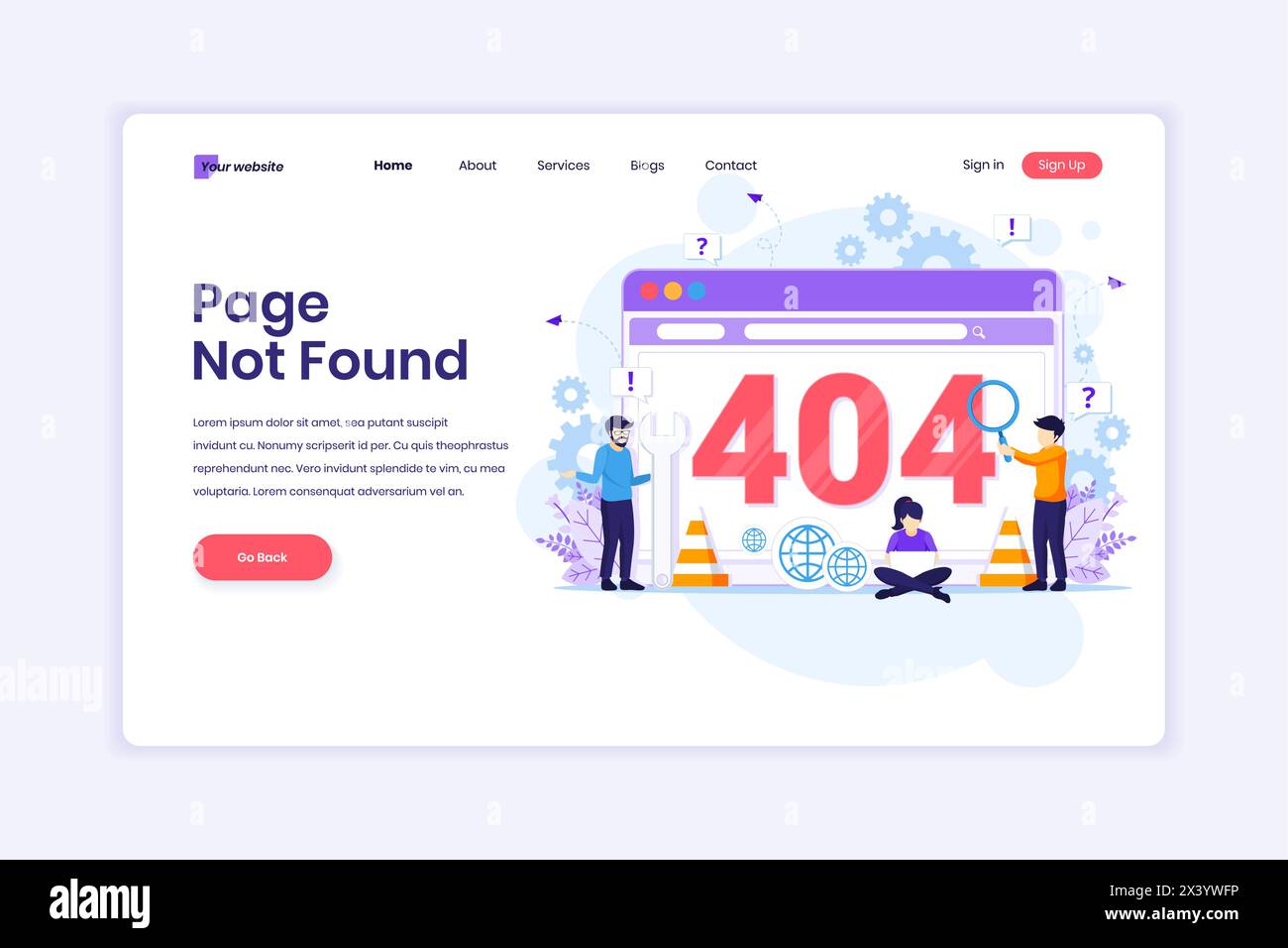 Caution working Stock Vector Images - Alamy