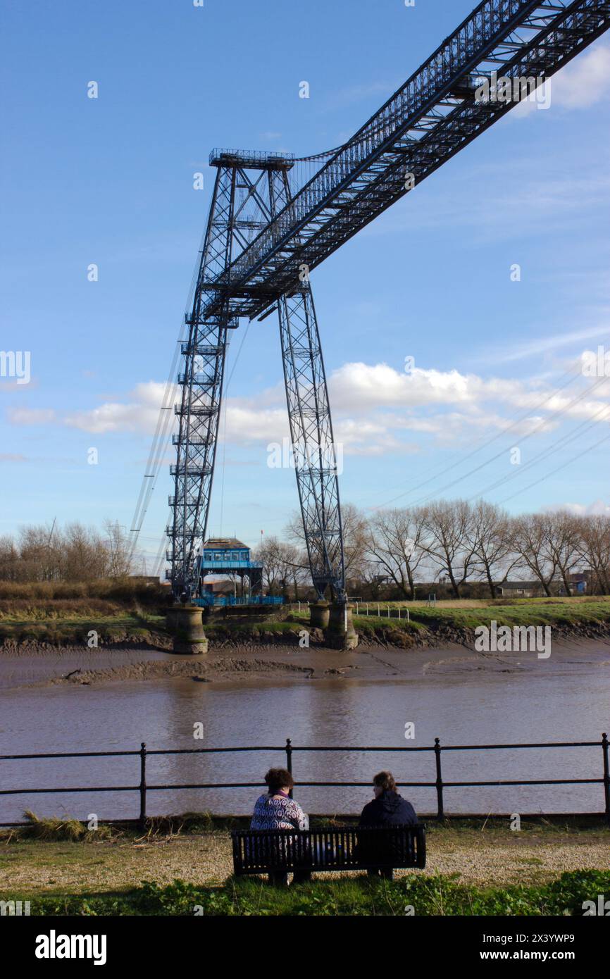 Newport Transporter Bridge, a Grade I Listed structure on the river Usk ...