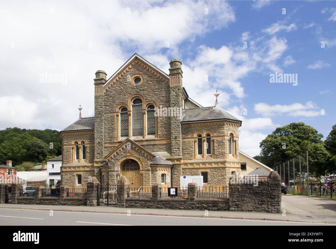 Moriah Baptist Chapel, Risca, built in 1893, is a Grade 2 Listed late ...