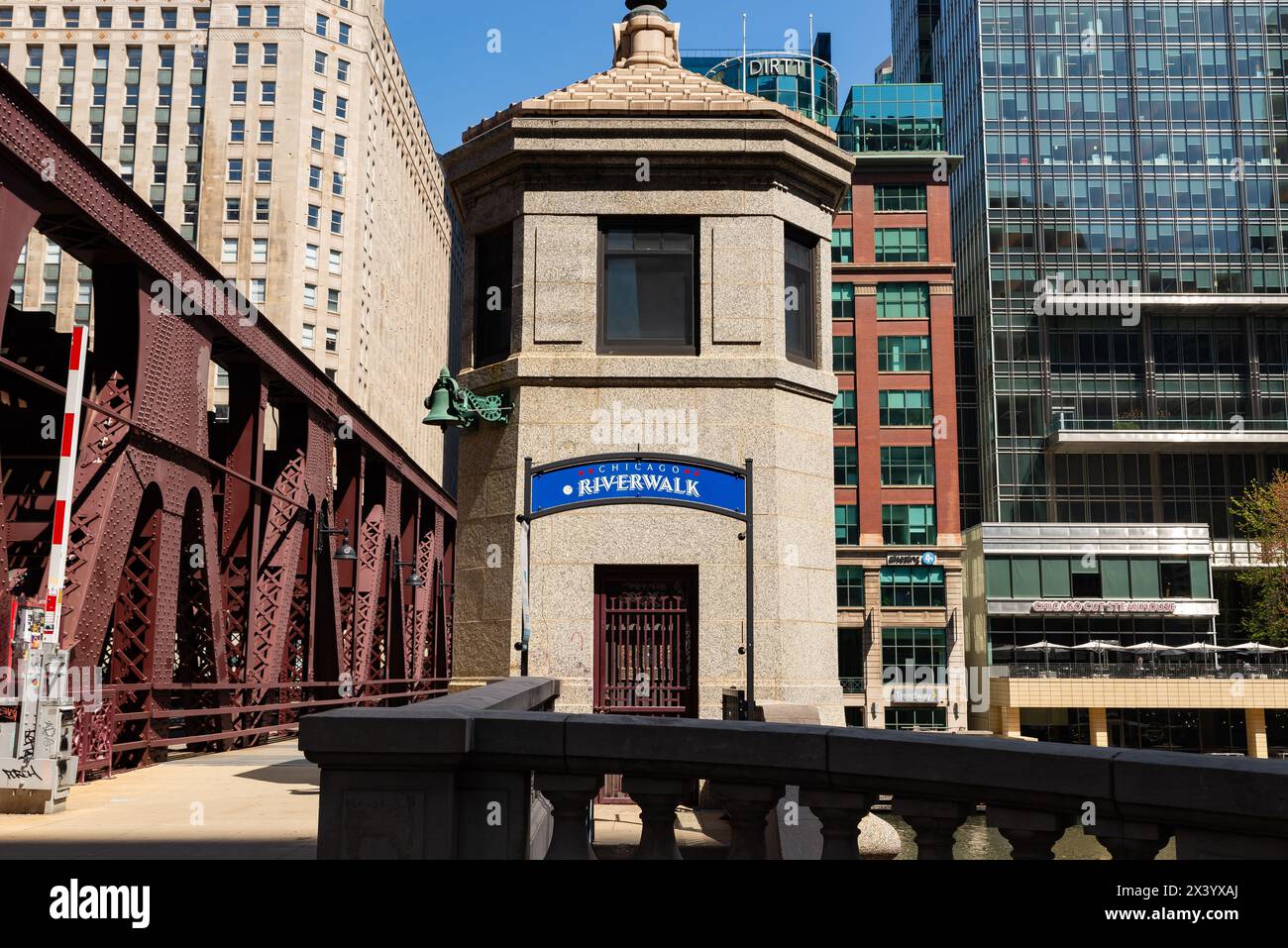 Chicago, Illinois - United States - April 22nd, 2024: The Wells Street ...