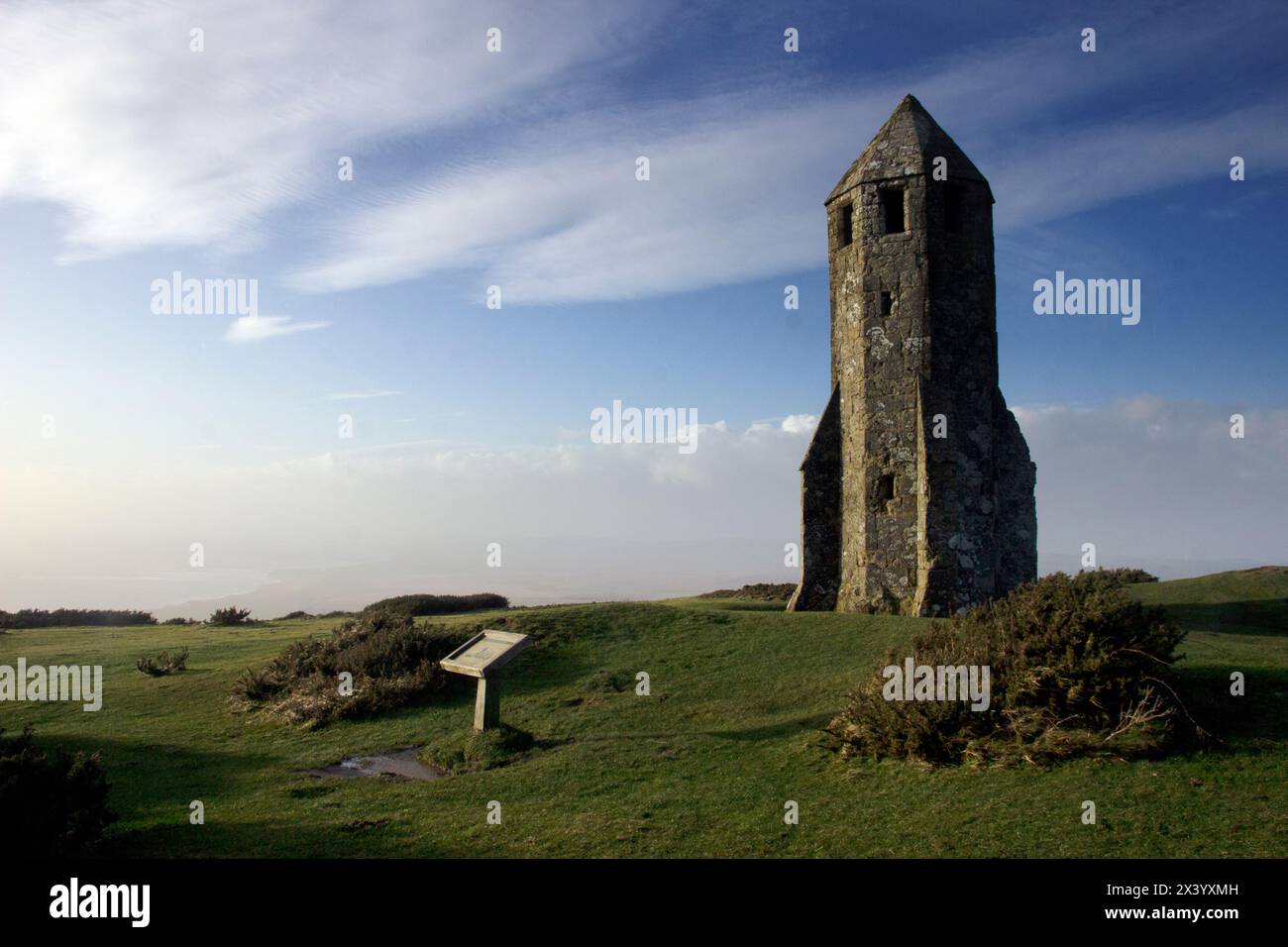 The medieval octagonal tower is all that remains of St Catherine’s ...