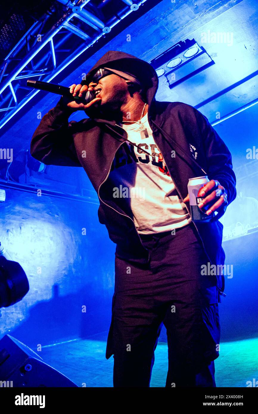 Milano, Italy. 26th Mar, 2024. English rapper Lord Apex performs live ...