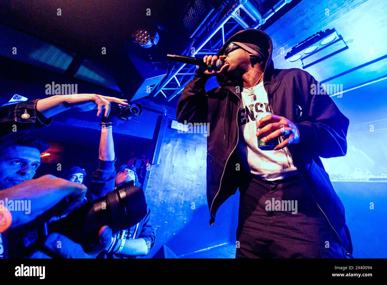 Milano, Italy. 26th Mar, 2024. English rapper Lord Apex performs live ...