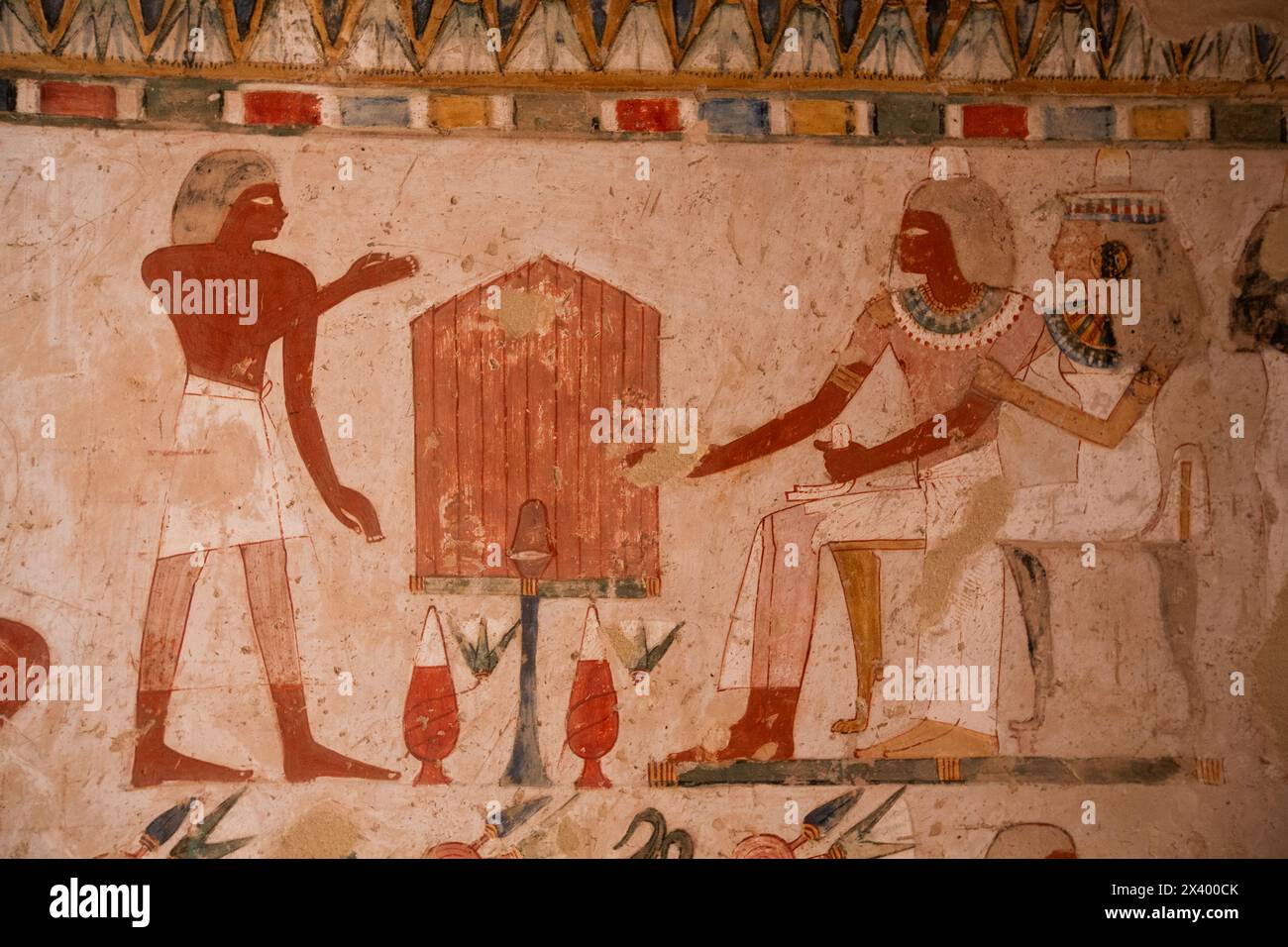 Wall Paintings, Tomb of Menna, TT69, Tombs of the Nobles, Ancient ...