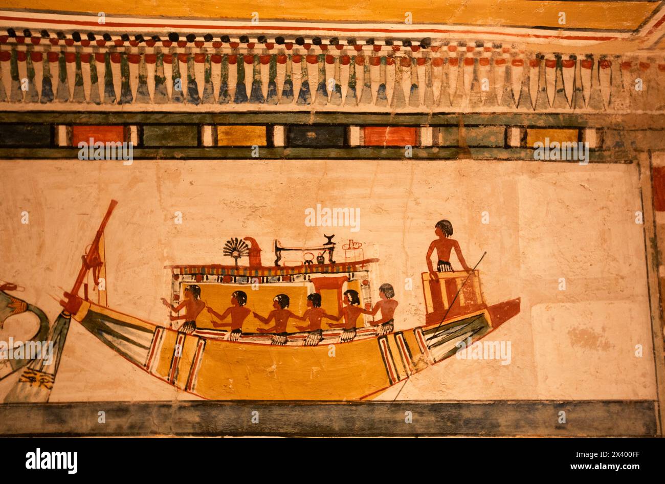 Wall Paintings, Tomb of Menna, TT69, Tombs of the Nobles, Ancient ...