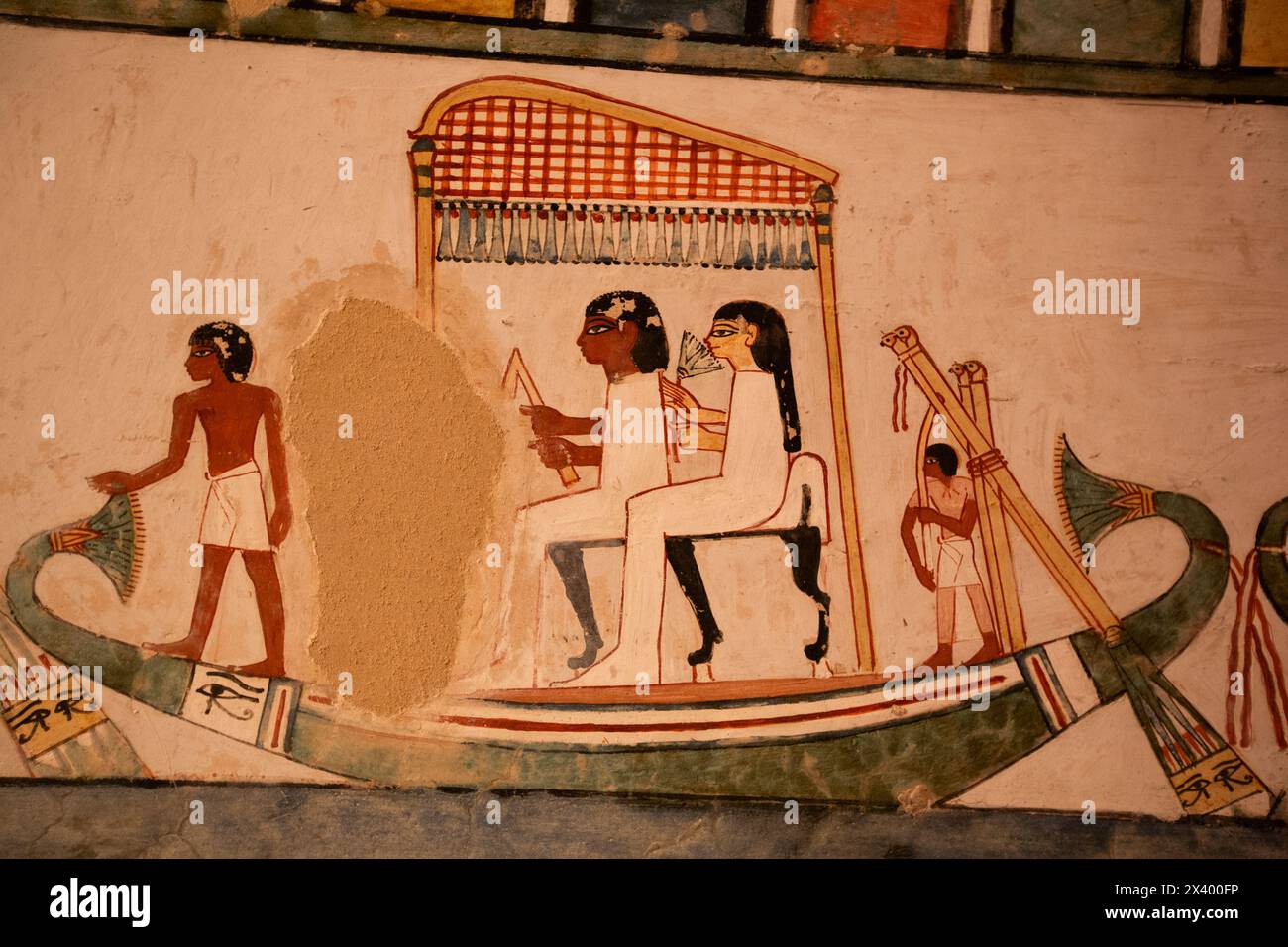 Wall Paintings, Tomb of Menna, TT69, Tombs of the Nobles, Ancient ...