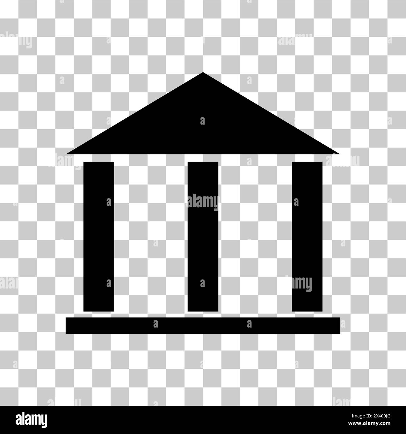 Building university architecture icon, museum roman symbol, flat design ...