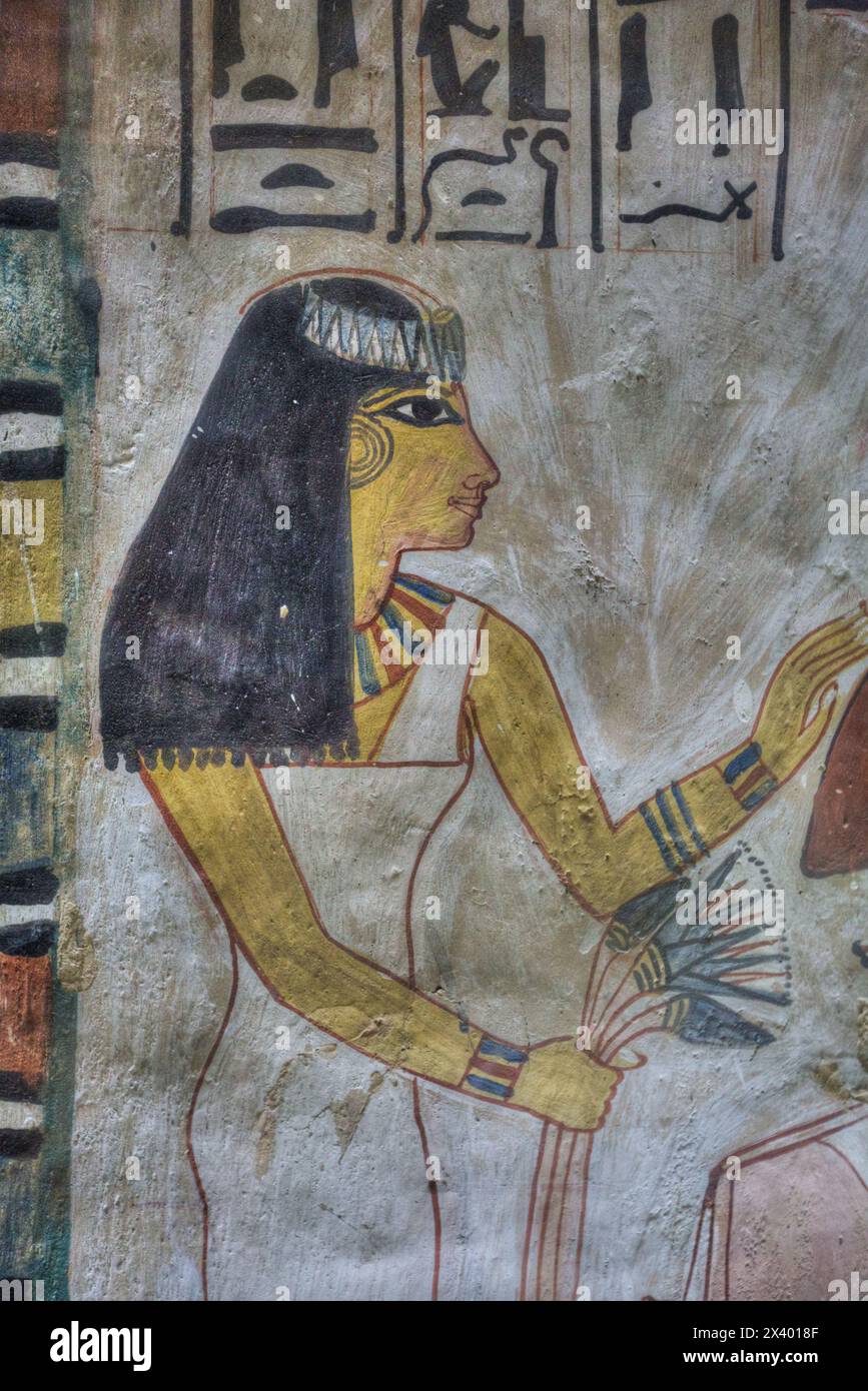 Sennefer's Wife Meryt, Tomb of Sennefer, TT96, Tombs of the Nobles ...