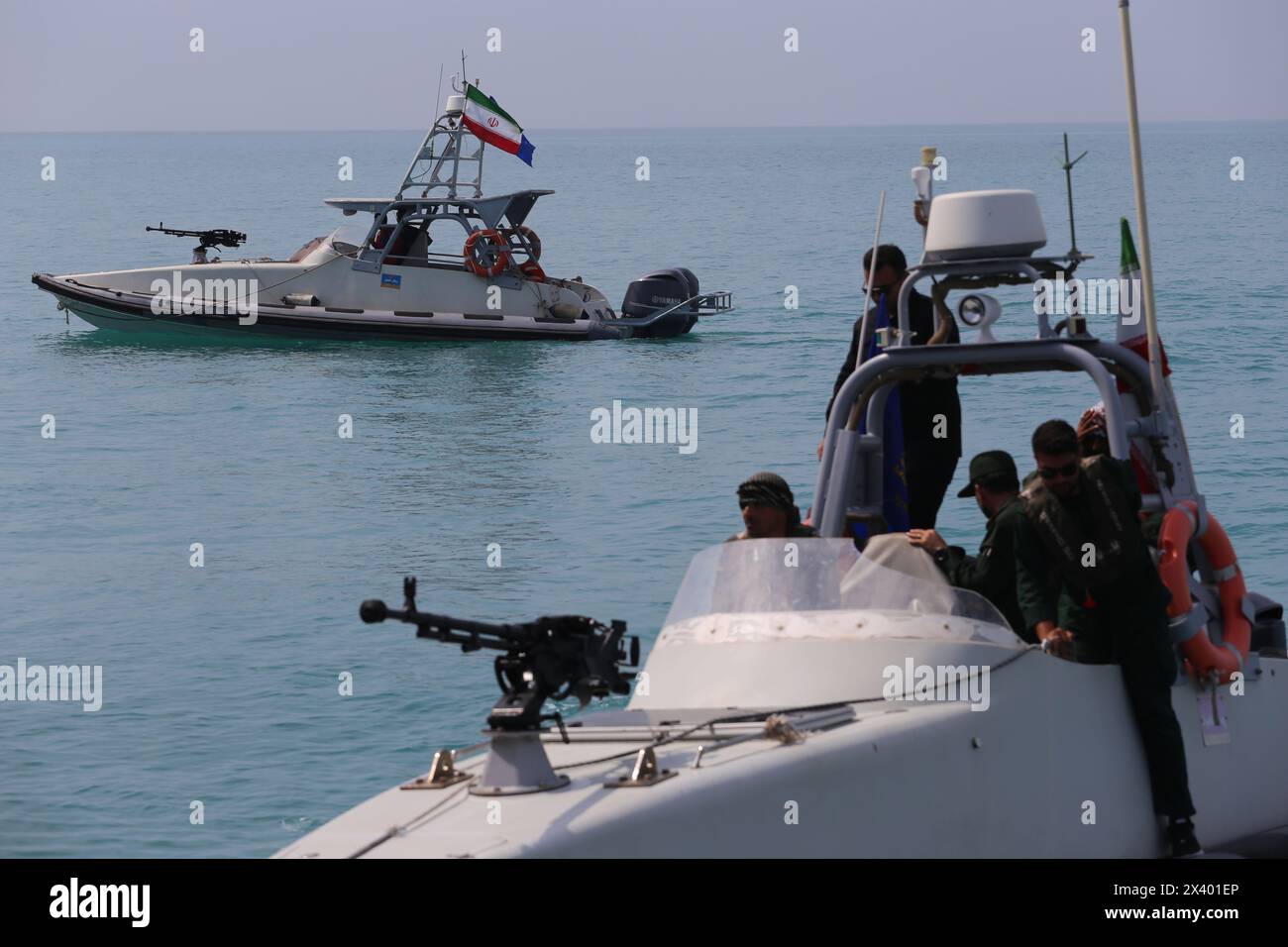 Persian Gulf, Bushehr, Iran. 29th Apr, 2024. An Iranian military speed ...