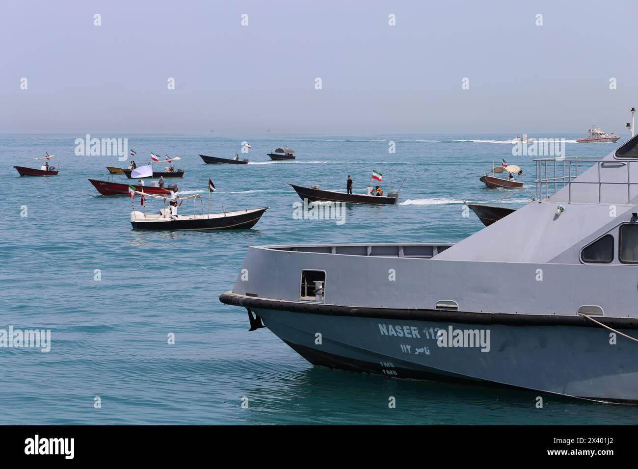 April 29, 2024, Persian Gulf, Bushehr, Iran: Military boats of The ...